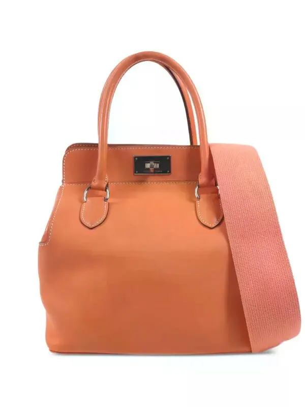 Hermès 2013 20 Toolbox Swift Leather Tote Bag - Orange
