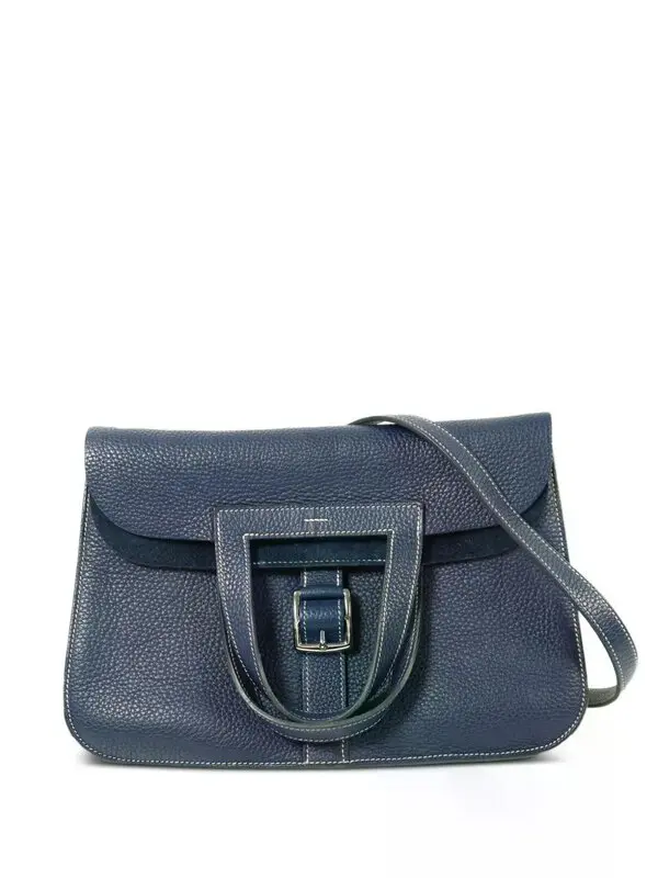 Hermès Halzan Shoulder Bag - Blue