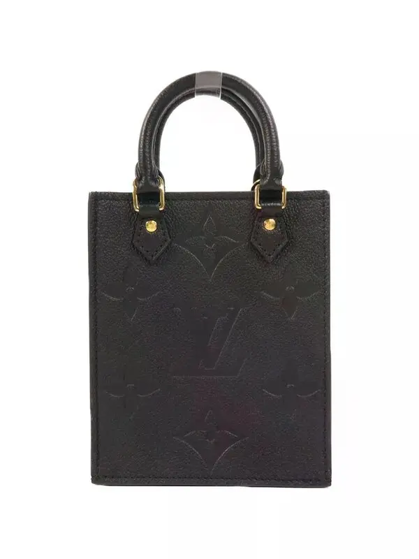 LOUIS VUITTON Petit Sac Plat Tote Bag - Black