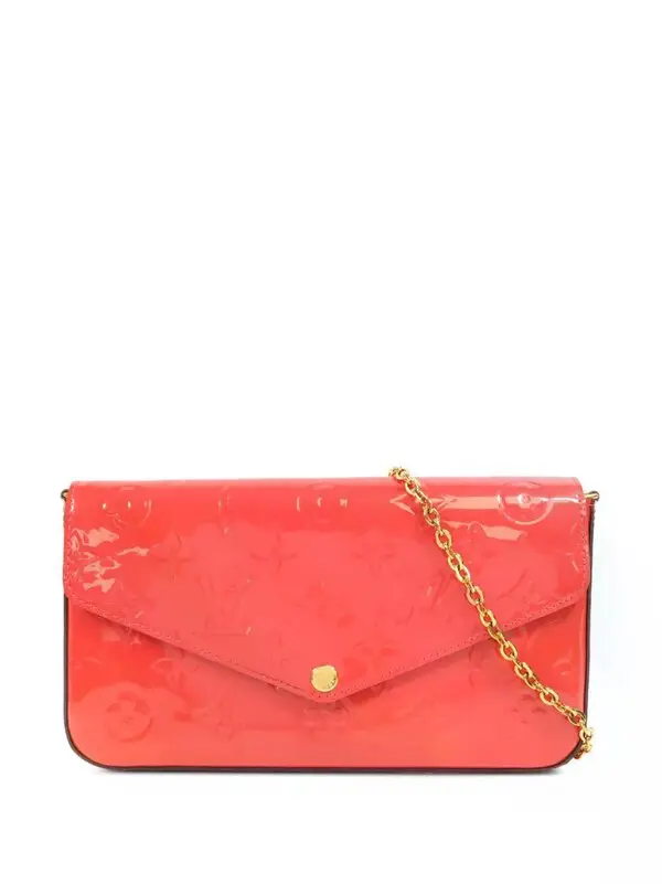 LOUIS VUITTON Monogram Vernis Pochette Crossbody Bag - Pink