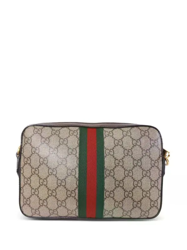 Gucci Ophidia Gg Supreme Monogram Canvas Cross Body Bag - Neutrals