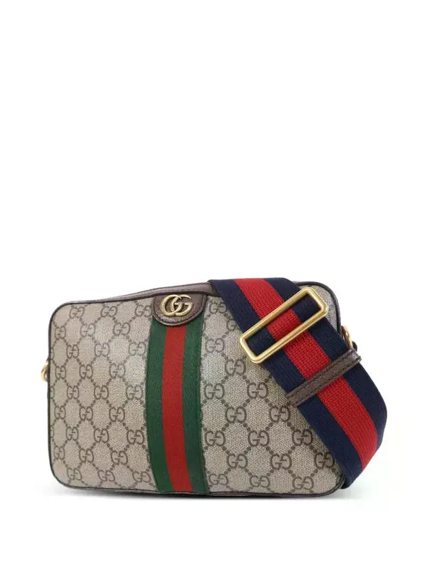 Gucci Ophidia Gg Supreme Monogram Canvas Cross Body Bag - Neutrals