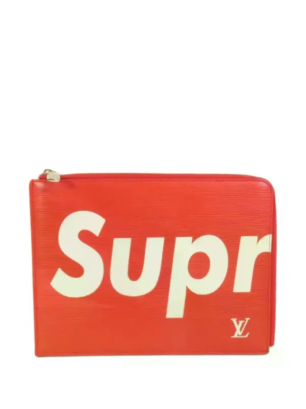 LOUIS VUITTON X Supreme Jules Gm Epi Clutch Bag - Red