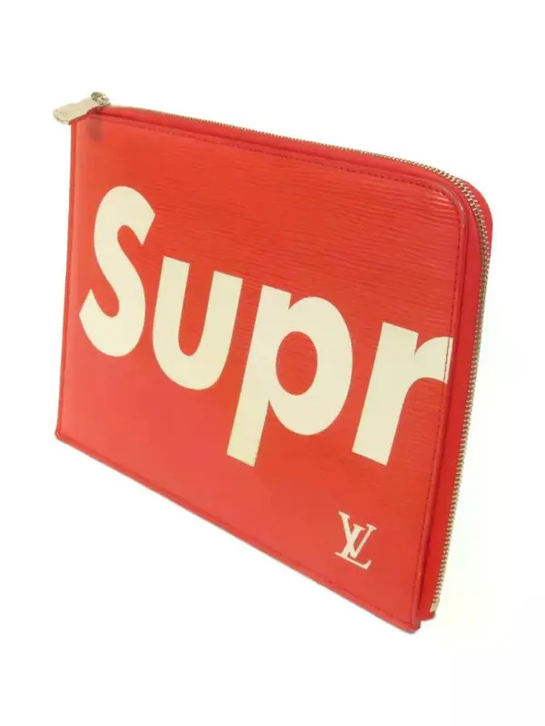 LOUIS VUITTON X Supreme Jules Gm Epi Clutch Bag - Red
