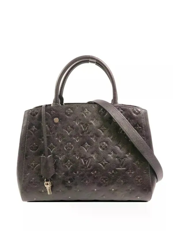 LOUIS VUITTON Bb Montaigne Monogram Empreinte Tote Bag