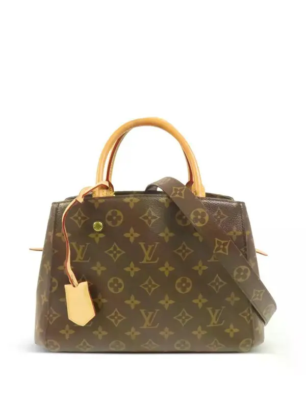 LOUIS VUITTON Bb Montaigne Monogram Shoulder Bag - Brown