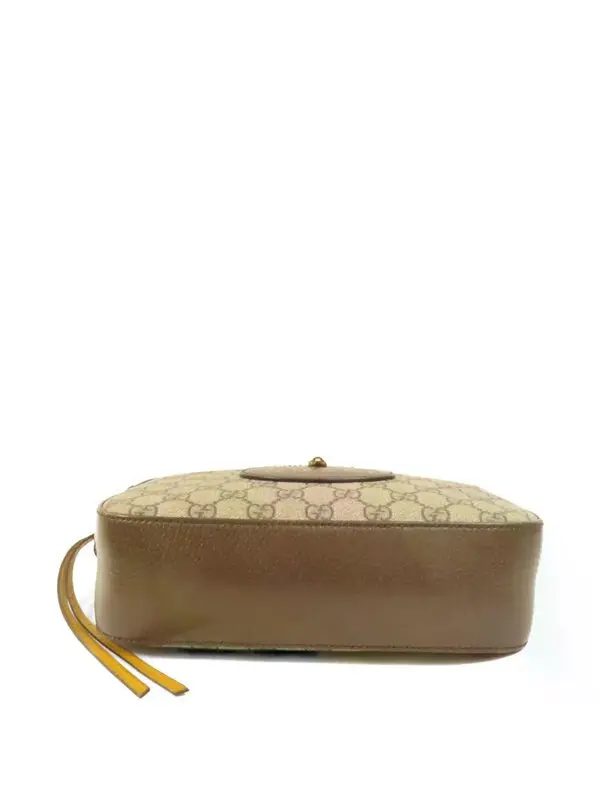 Gucci Gg Supreme Crossbody Bag With Tiger Head Detail