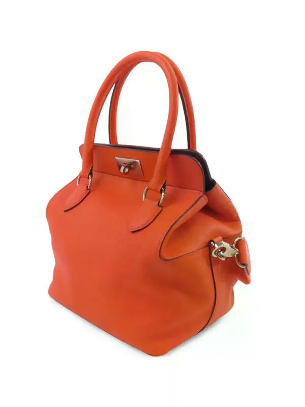 Hermès Toolbox 20 Leather Tote Bag - Orange