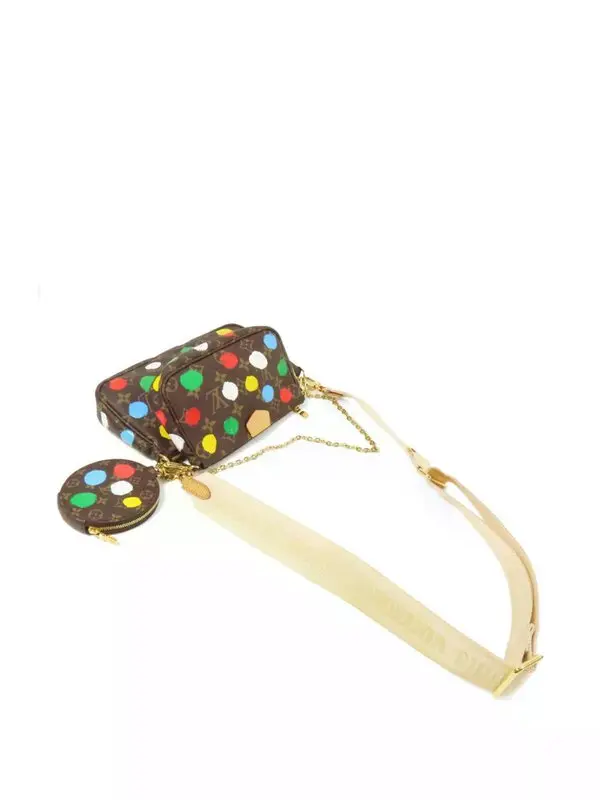 LOUIS VUITTON Monogram Yayoi Kusama Multi Pochette Shoulder Bag