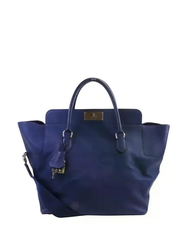 Hermès 33 Toolbox Tote Bag - Blue