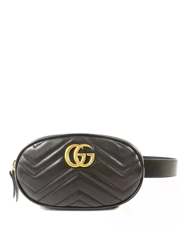 Gucci Gg Marmont Matelassé Belt Bag - Black
