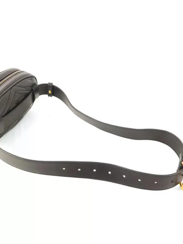Gucci Gg Marmont Matelassé Belt Bag - Black