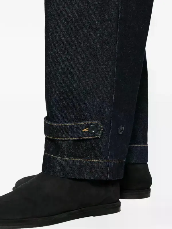 CULTURA Asymmetric Fastening Buttoned-cuff Jeans