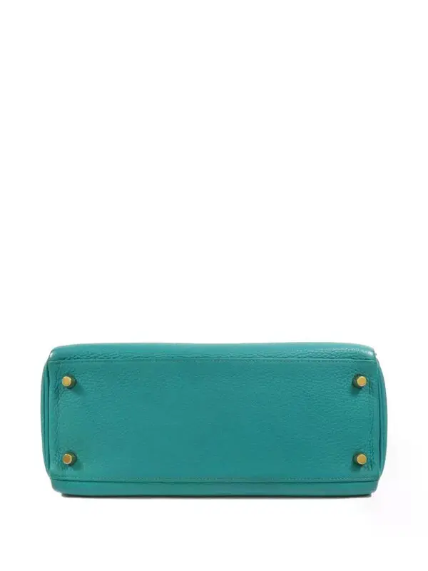 Hermès Kelly 28 Leather Tote Bag - Blue