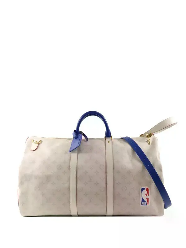 LOUIS VUITTON X Nba Keepall Bandoulière Luggage - Grey