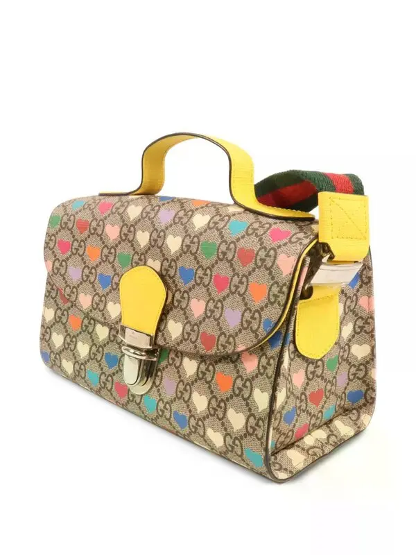 Gucci Gg Heart Print Shoulder Bag