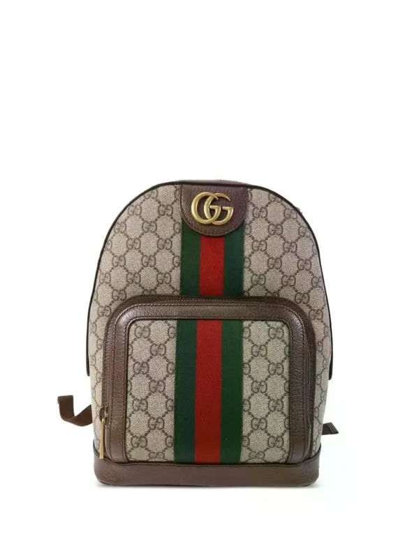 Gucci Ophidia Gg Supreme Canvas Backpack - Brown