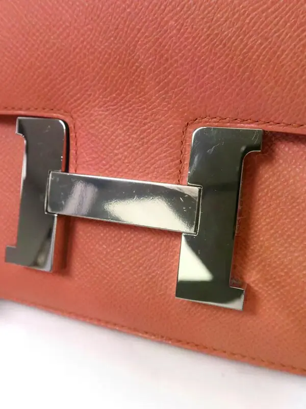 Hermès 24 Constance Shoulder Bag - Orange