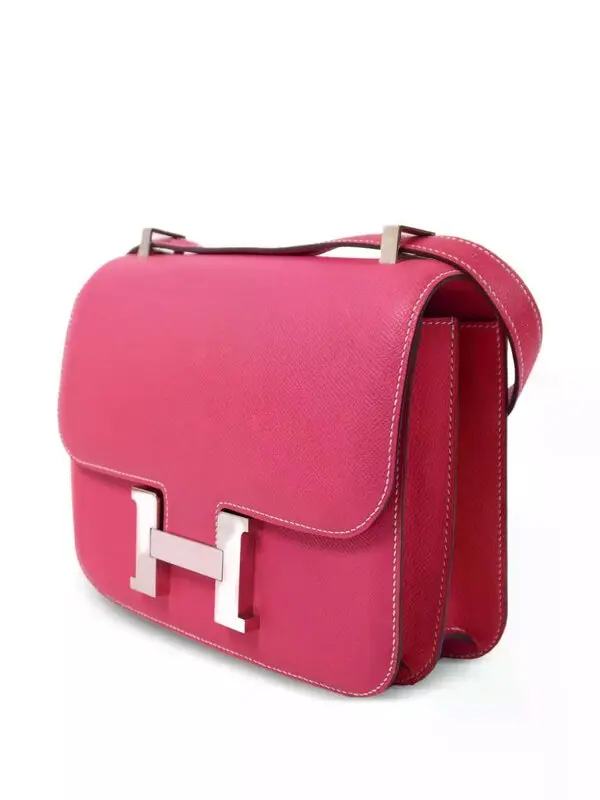 Hermès Constance Leather Shoulder Bag - Pink