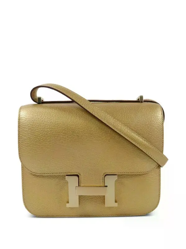 Hermès 2024 Mini Constance Crossbody Bag - Gold
