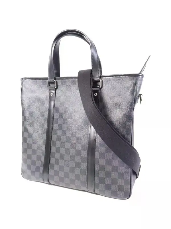 LOUIS VUITTON Damier Graphite Tadao Mm Tote Bag - Grey