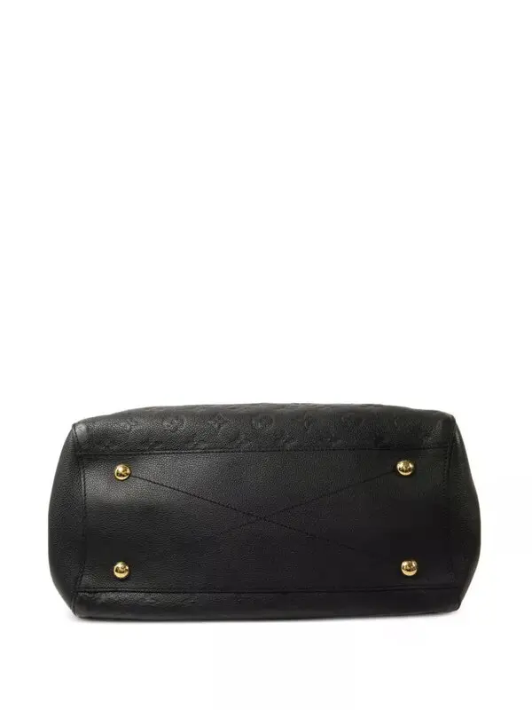 LOUIS VUITTON Montaigne Gm Monogram Empreinte Tote Bag - Black