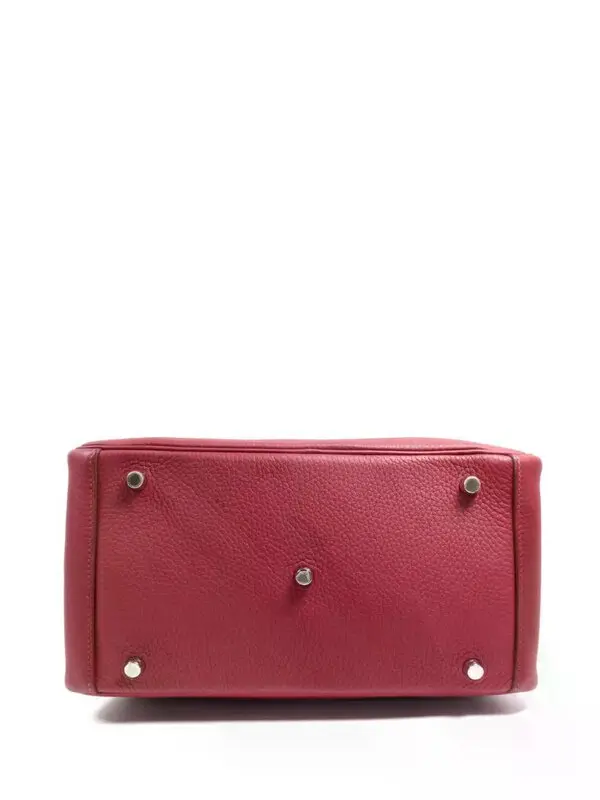Hermès Lindy Leather Tote Bag - Red