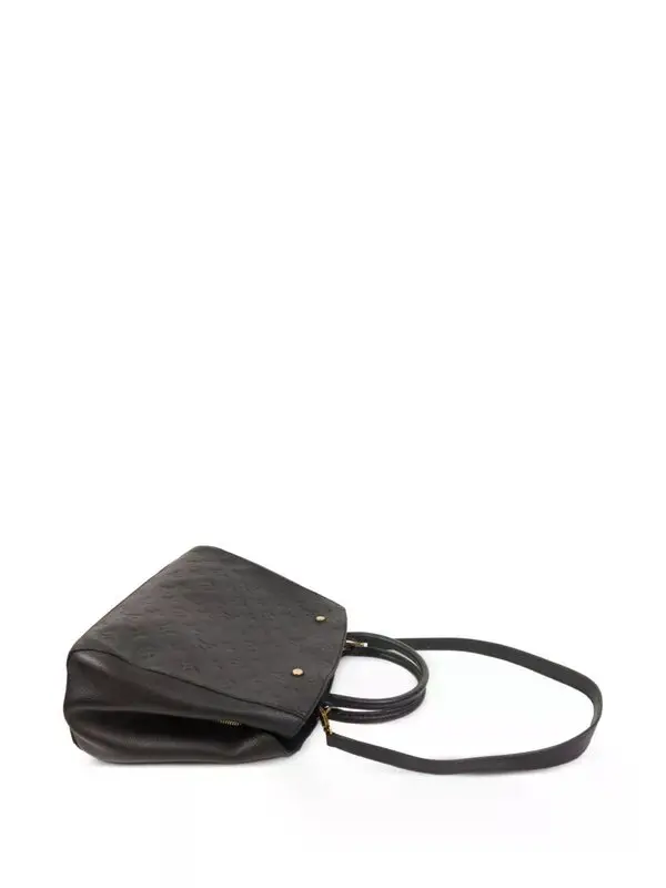 LOUIS VUITTON Monogram Empreinte Montaigne Mm Shoulder Bag - Black