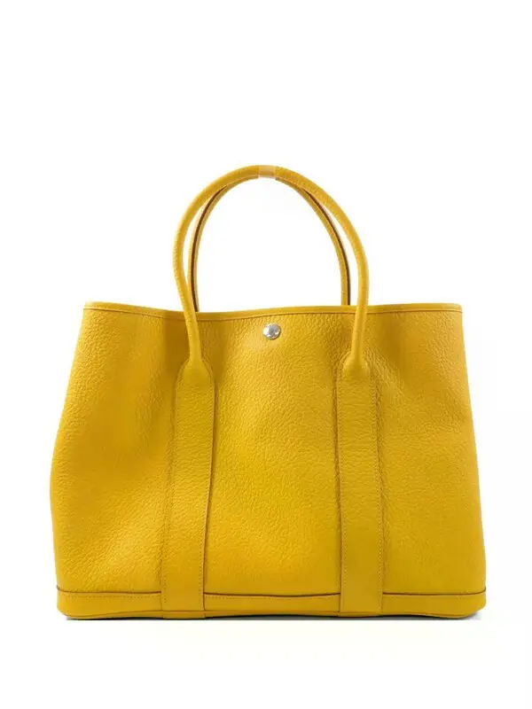 Hermès Pm Garden Party Negonda-leather Tote Bag - Yellow