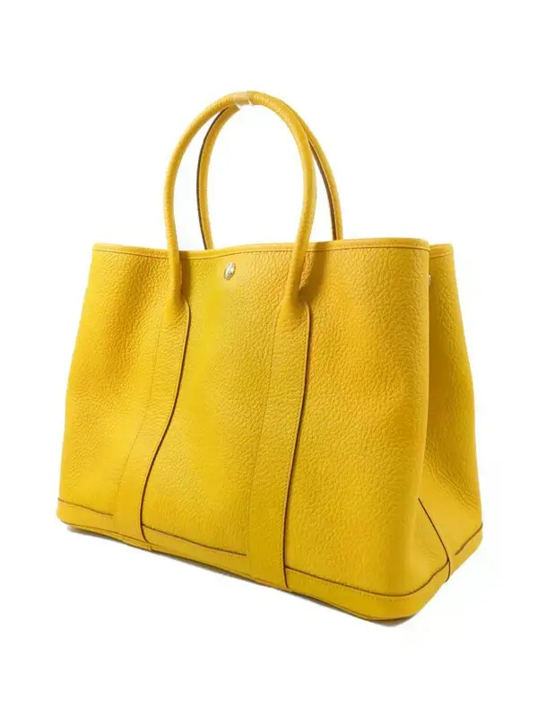Hermès Pm Garden Party Negonda-leather Tote Bag - Yellow