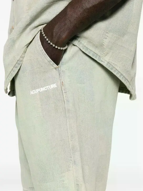ACUPUNCTURE 1993 Jacquard Logo Print Shorts