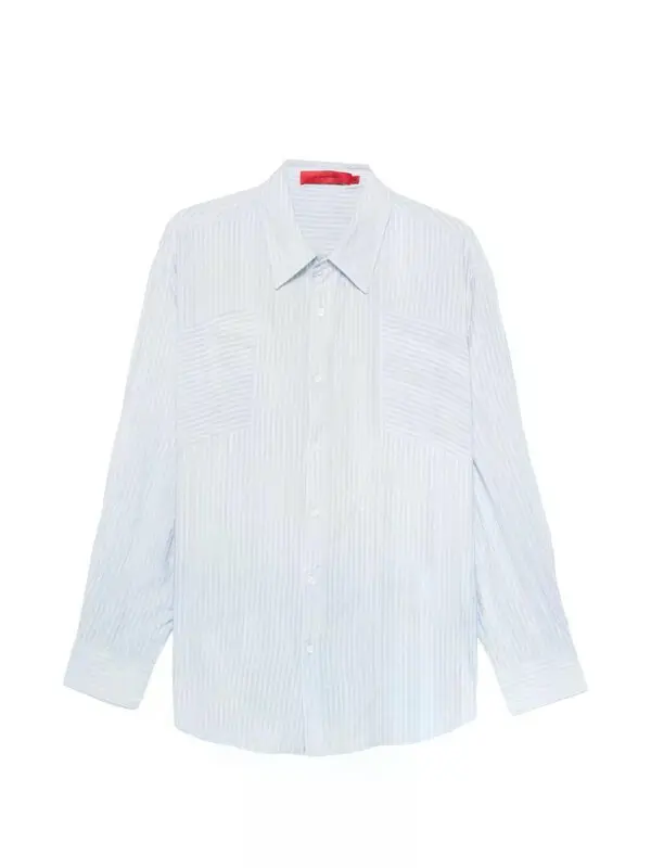 ACUPUNCTURE 1993 Striped Panelled Shirt