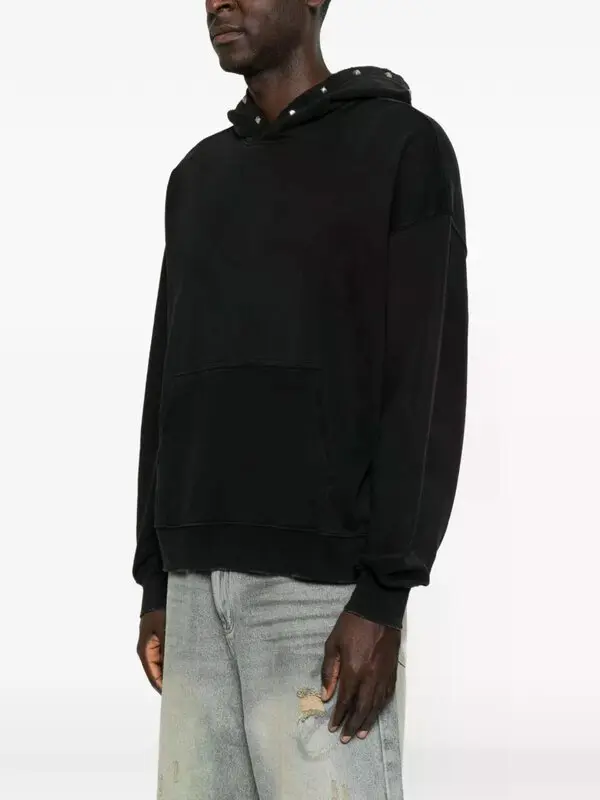 ACUPUNCTURE 1993 Stud-embellished Jersey Hoodie
