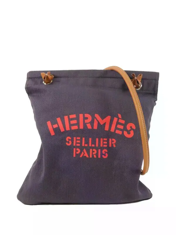 Hermès Aline Canvas Shoulder Bag - Blue