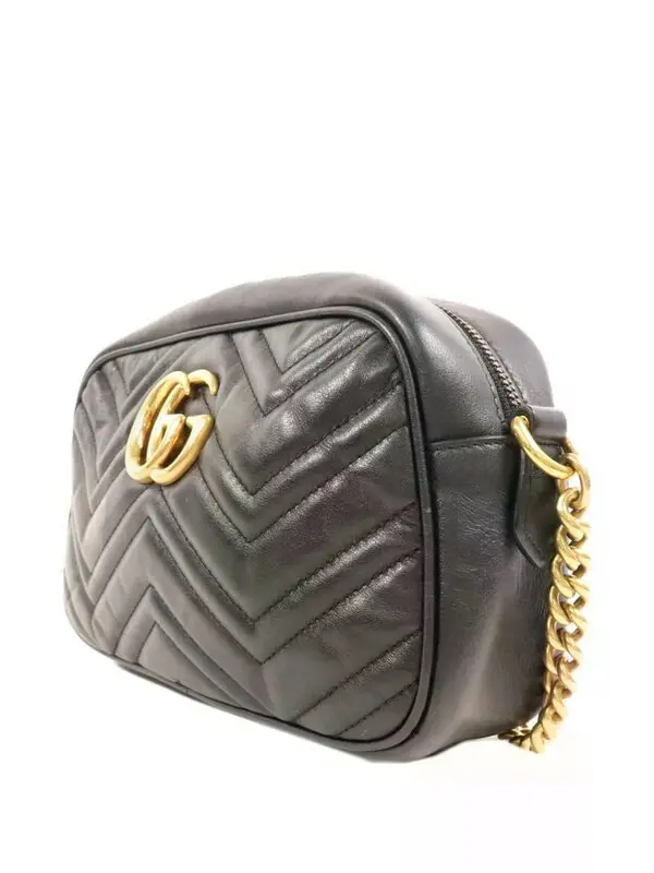 Gucci Gg Marmont Matelassé Shoulder Bag - Black