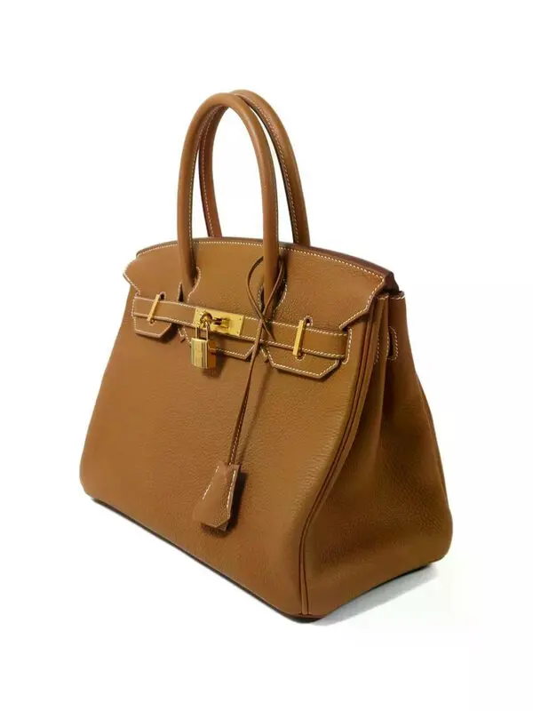 Hermès 30 Birkin Leather Handbag - Brown