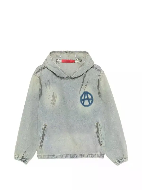 ACUPUNCTURE 1993 Distressed Logo Patch Hoodie