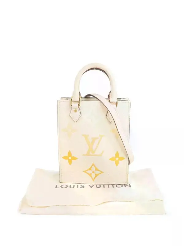 LOUIS VUITTON Petit Sac Plat Calfskin Tote Bag - Neutrals