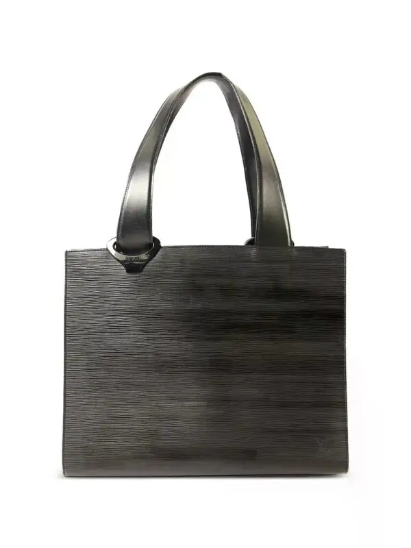 LOUIS VUITTON Gemo Leather Tote Bag - Black