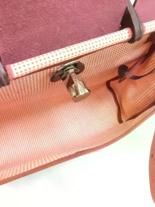Hermès Pm Herbag Canvas Handbag