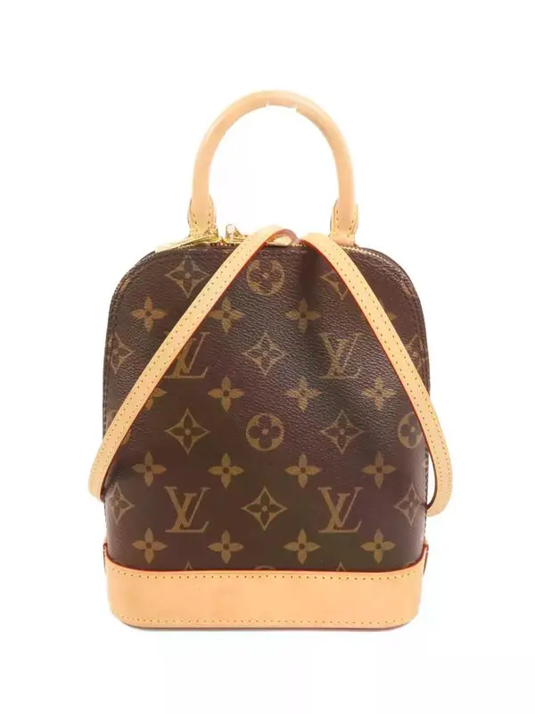LOUIS VUITTON Alma Monogram Backpack - Brown