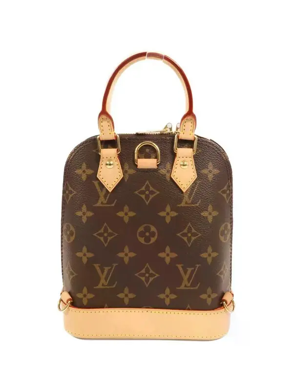 LOUIS VUITTON Alma Monogram Backpack - Brown