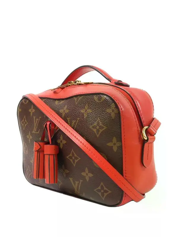 LOUIS VUITTON Monogram Saintonge Handbag - Brown