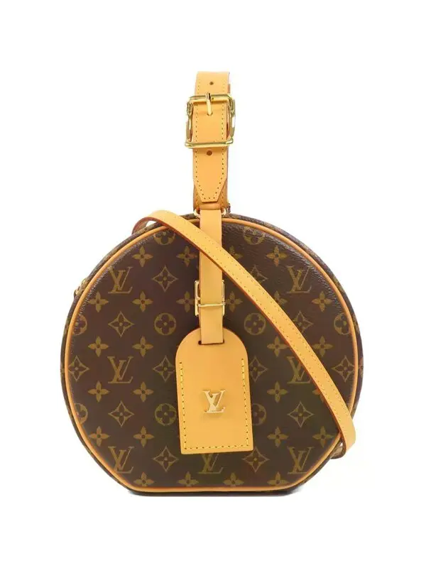 LOUIS VUITTON Petite Boite Chapeau Monogram Bag - Brown
