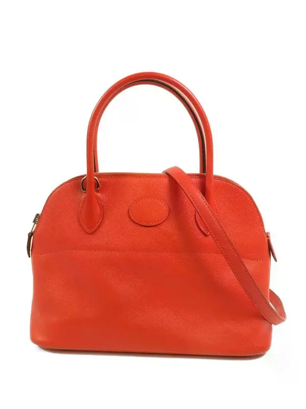 Hermès Bolide 27 Leather Two-way Handbag - Red