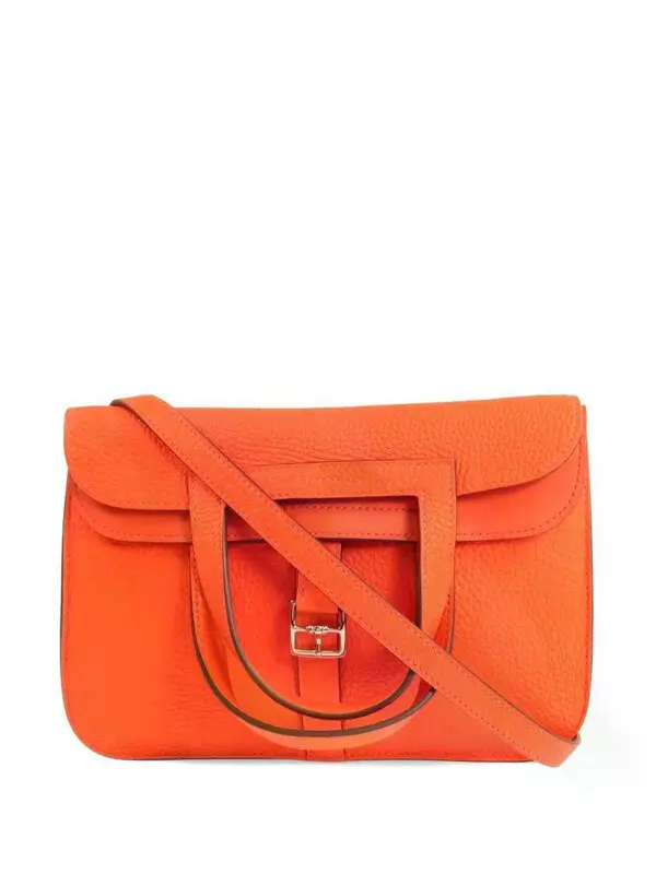 Hermès 25 Halzan Tote Bag - Orange