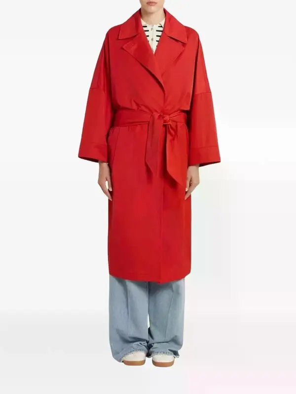 Marella Belted Wide-sleeve Coat