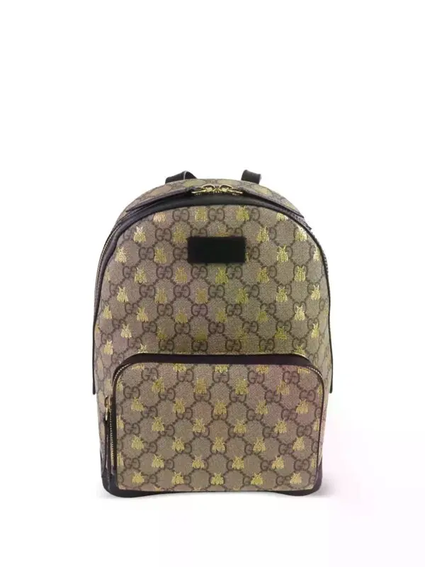 Gucci Gg Supreme Bee-print Backpack