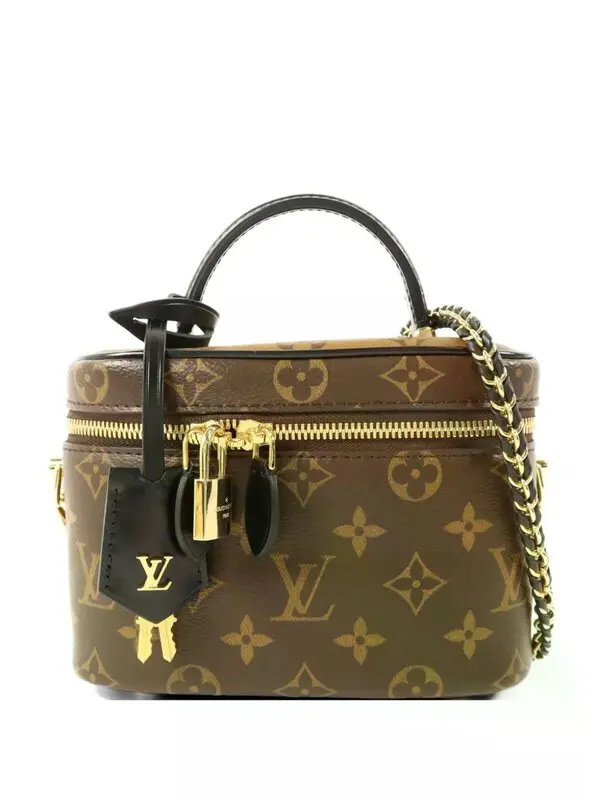 LOUIS VUITTON Vanity Pm Monogram Handbag - Brown