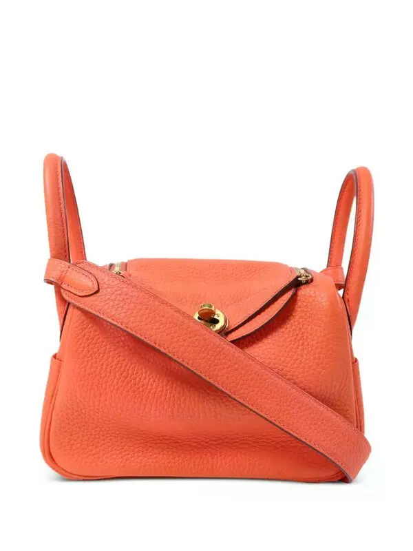 Hermès Mini Lindy Tote Bag - Orange